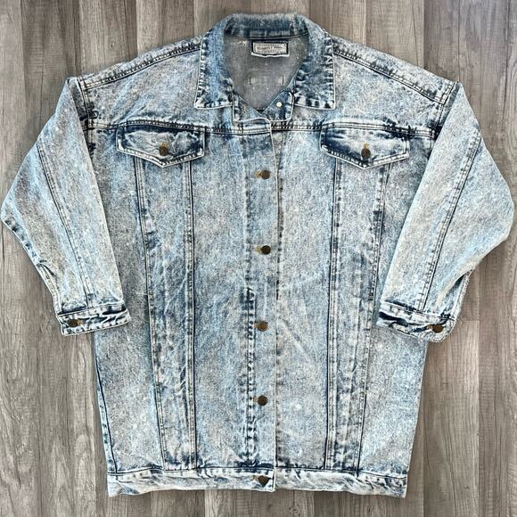 Vintage | Jackets & Coats | Vintage 8s Mens Current Seen Acid Wash Jean ...